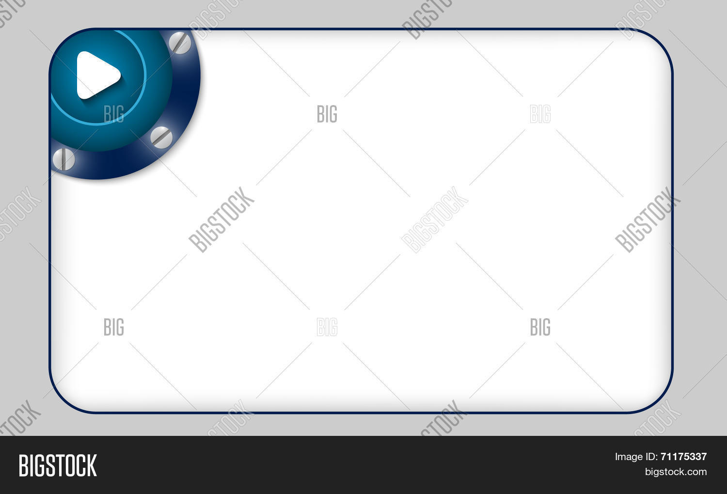 Blue Box Any Text Vector & Photo (Free Trial) | Bigstock