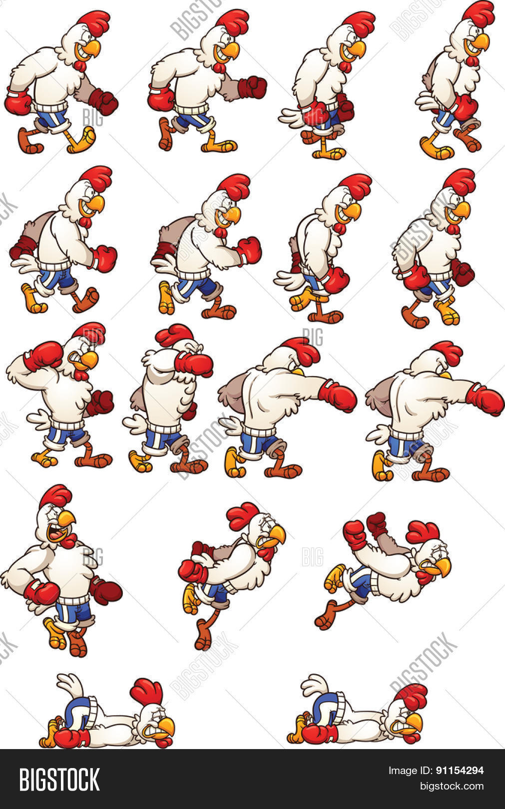 Boxing Chicken. Vector & Photo (Free Trial) | Bigstock