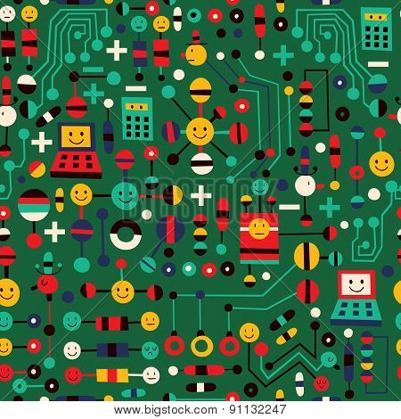 Cartoon Circuit Board Vector & Photo (Free Trial) | Bigstock