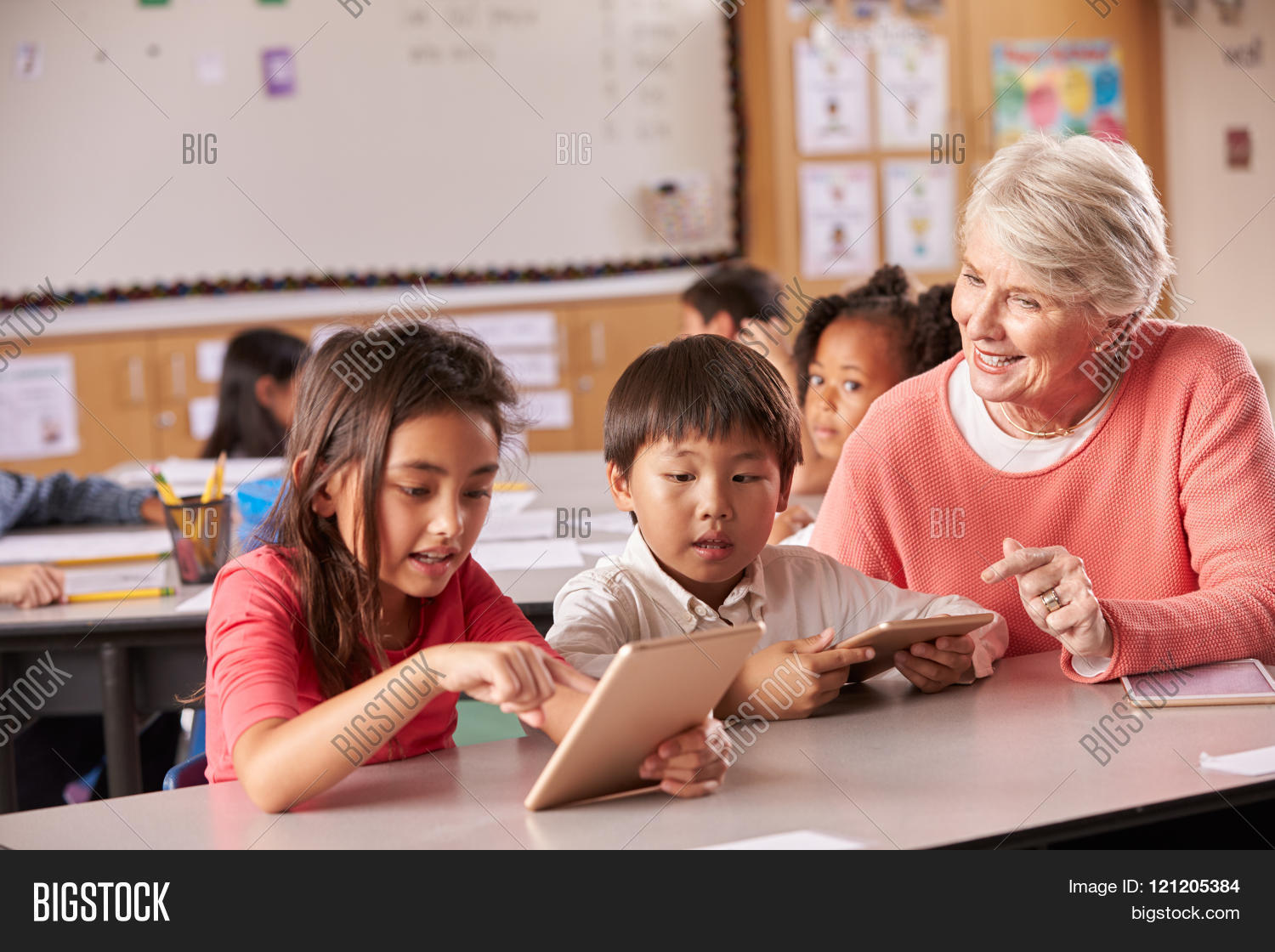 Senior Teacher Helping Image & Photo (Free Trial) | Bigstock