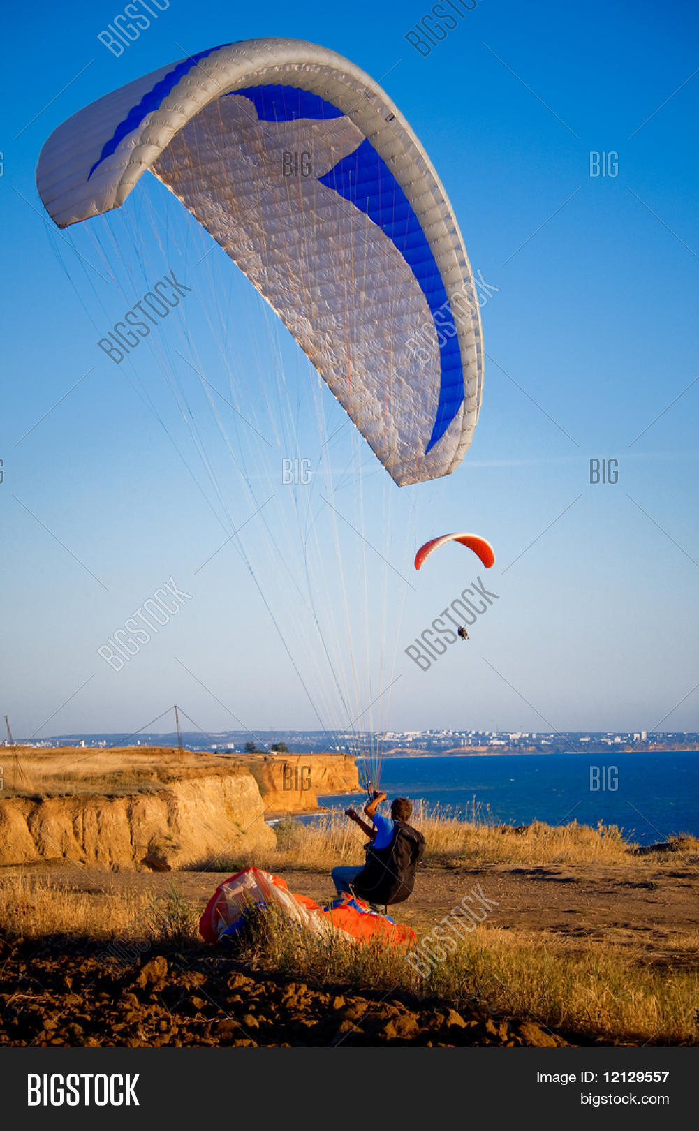 Two Paragliders Sky Image & Photo (Free Trial) | Bigstock