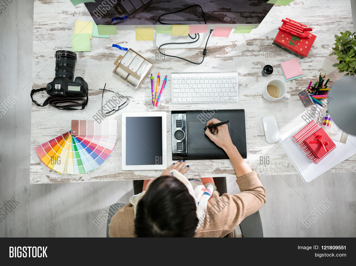 Woman Designer Working Image & Photo (Free Trial) | Bigstock