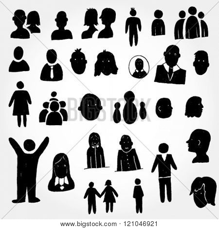 Black Icons Human Vector & Photo (Free Trial) | Bigstock