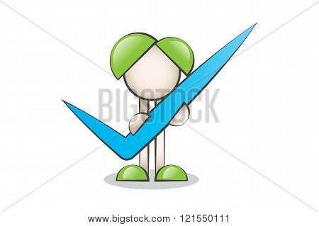 Big Check Symbol Vector & Photo (Free Trial) | Bigstock