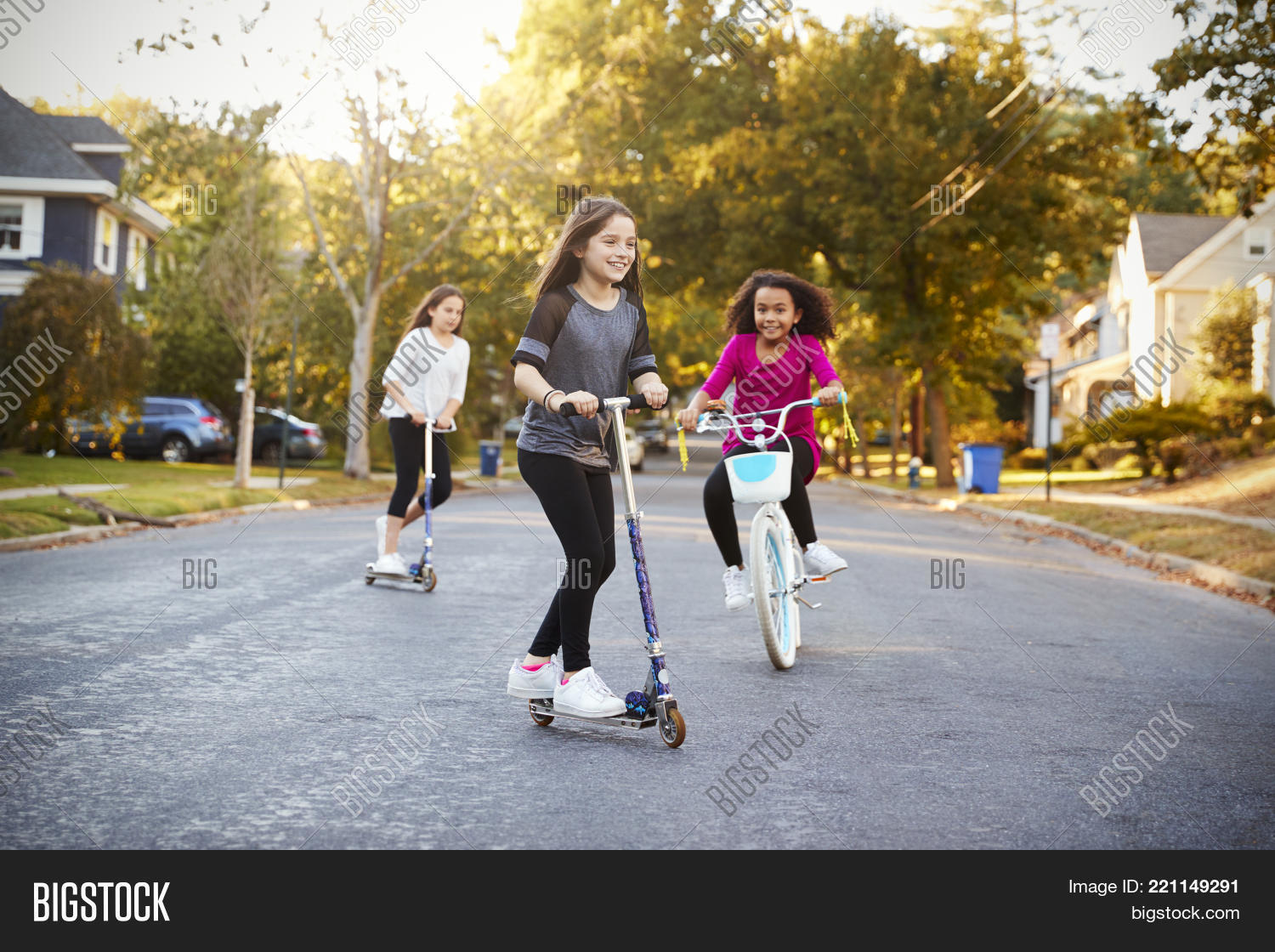 Three Girls Riding Image & Photo (Free Trial) | Bigstock