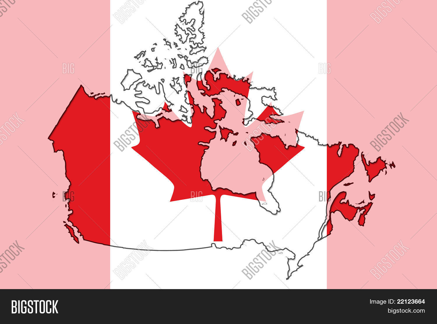 Outline Map Canada Image & Photo (Free Trial) | Bigstock