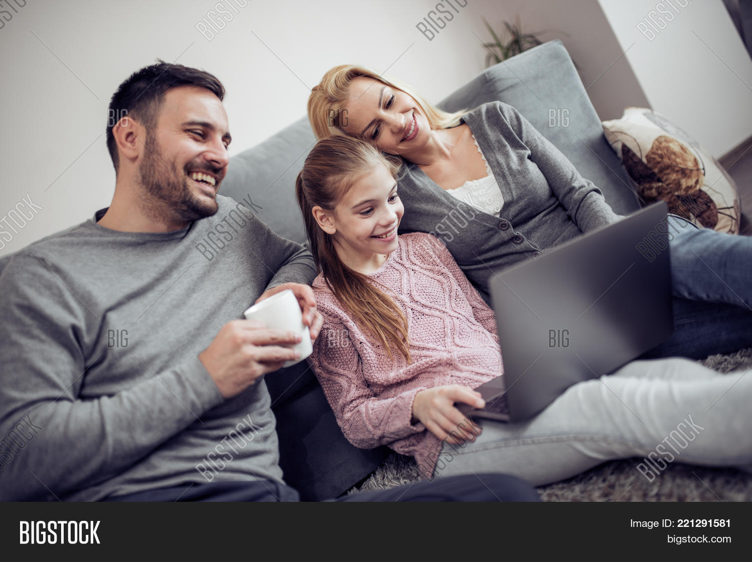 Lovely Family Watching Image & Photo (Free Trial) | Bigstock