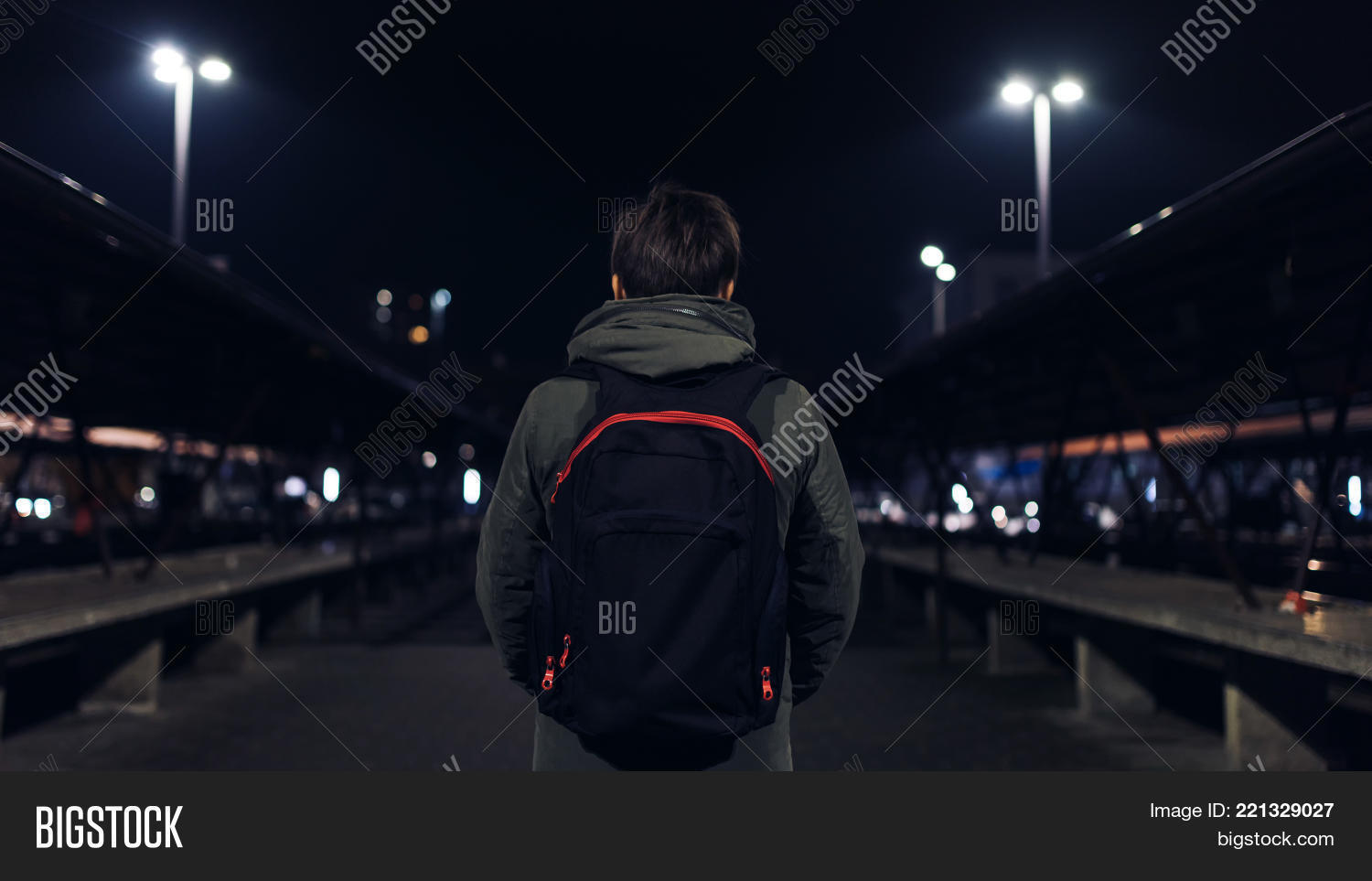 Woman Walking Away Alone