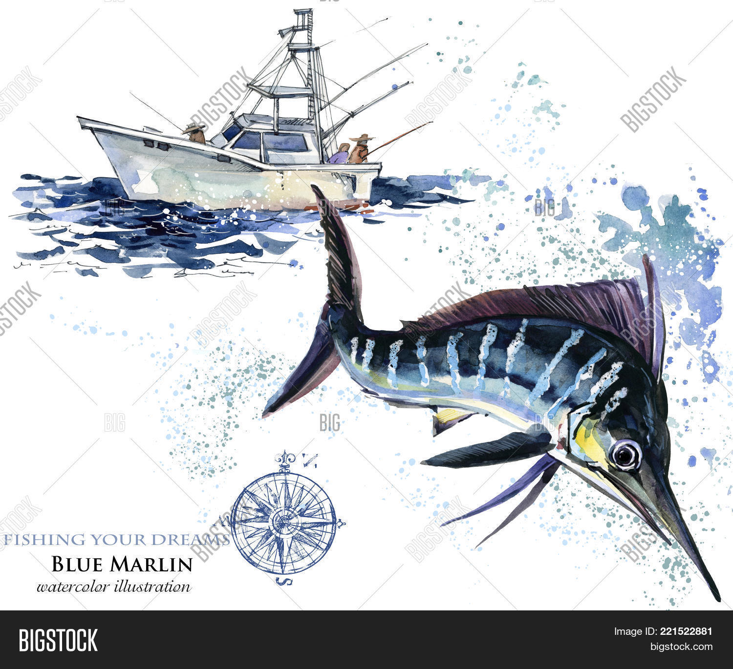 Swordfish. Hand Draw Image & Photo (Free Trial) | Bigstock