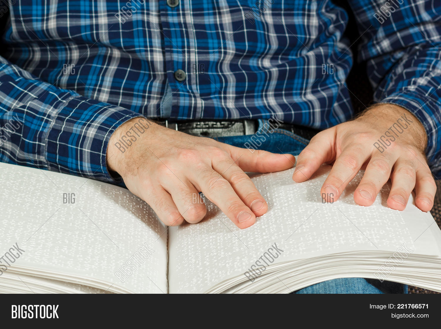 Blind Man Reading Book Image & Photo (Free Trial) | Bigstock