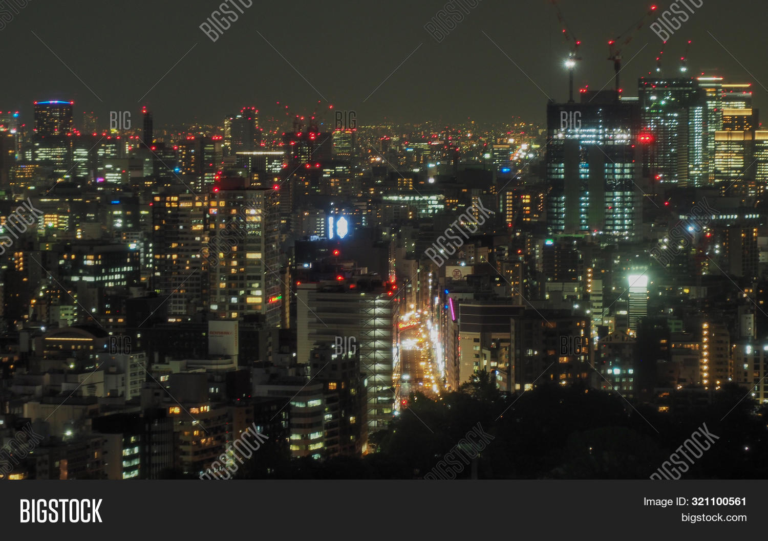 Night Lights Tokyo Image & Photo (Free Trial) | Bigstock