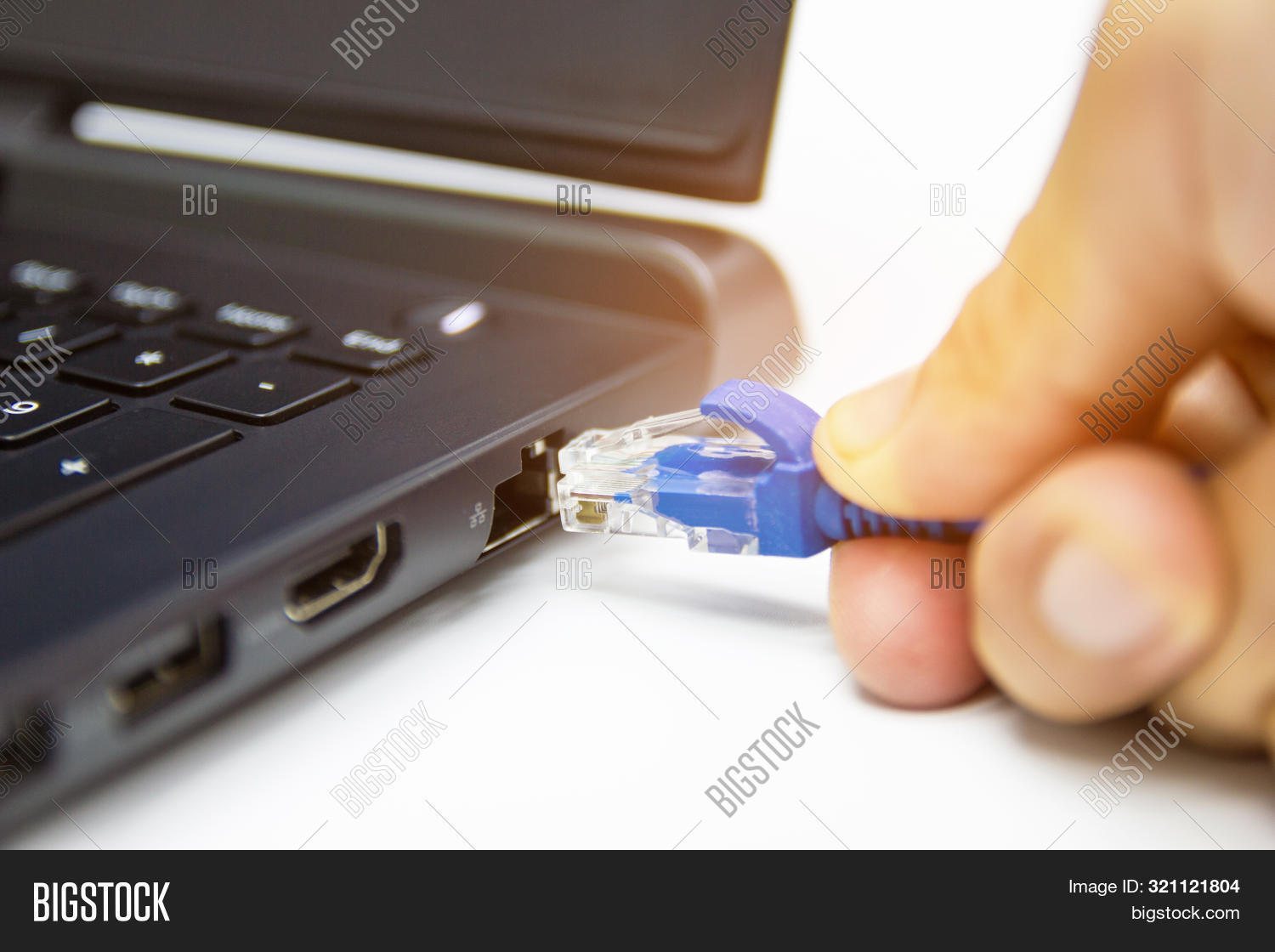 Closeup Blue Cable Image & Photo (Free Trial) | Bigstock