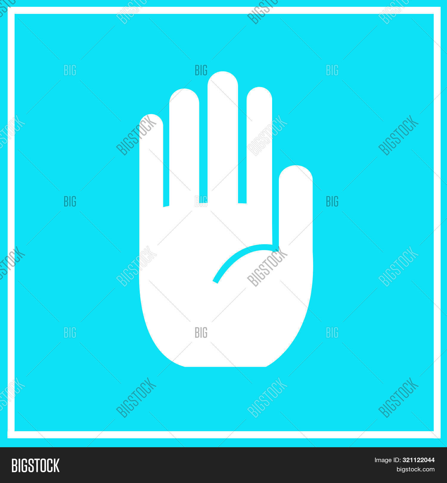No Entry Hand Sign Vector & Photo (Free Trial) | Bigstock