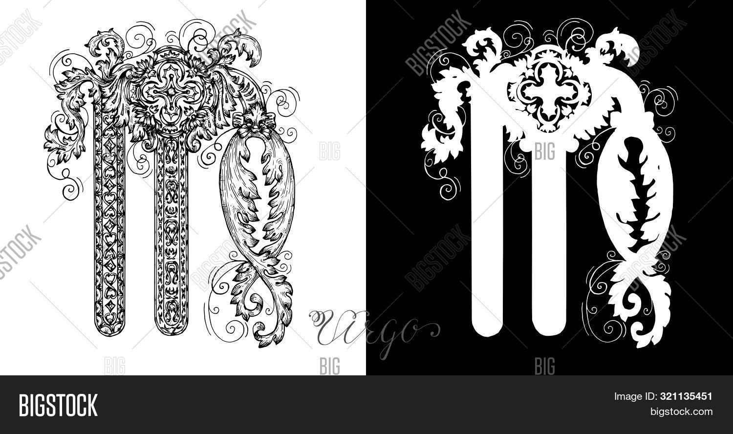 Virgo Zodiac Sign Vector & Photo (Free Trial) | Bigstock