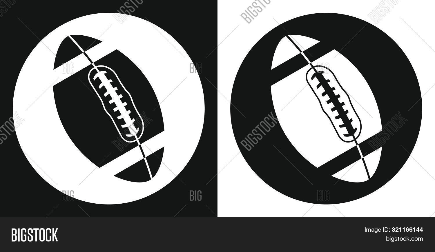 Rugby Ball Icon. Image & Photo (Free Trial) | Bigstock