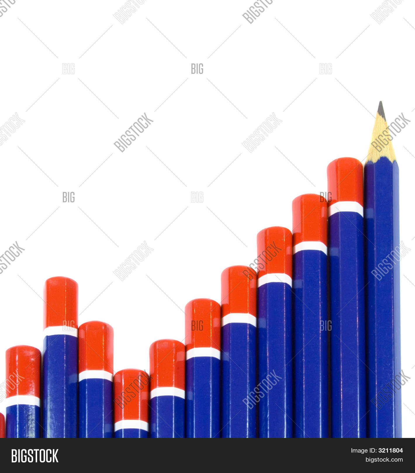 Pencil Bar Graph Image & Photo (Free Trial) | Bigstock