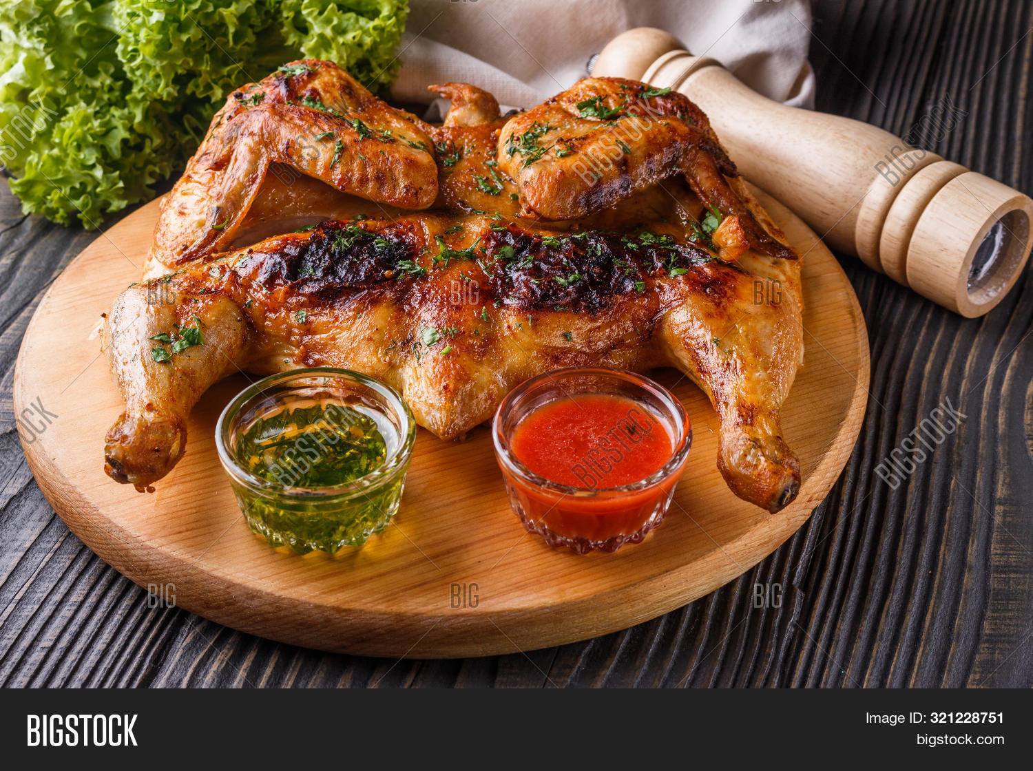 Roasted Chiken On Image & Photo (Free Trial) | Bigstock