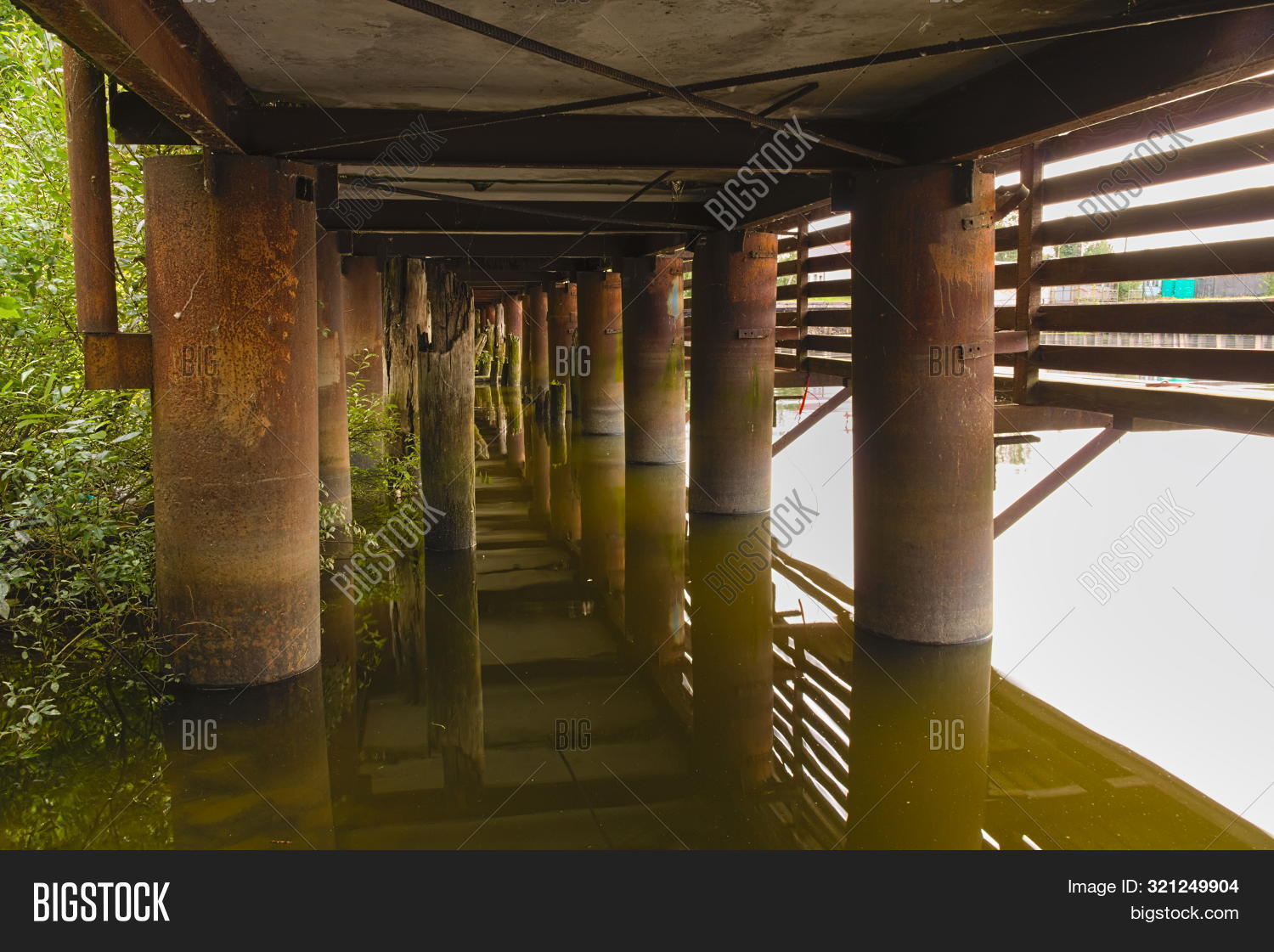 Rusty Metal Columns Image & Photo (Free Trial) | Bigstock