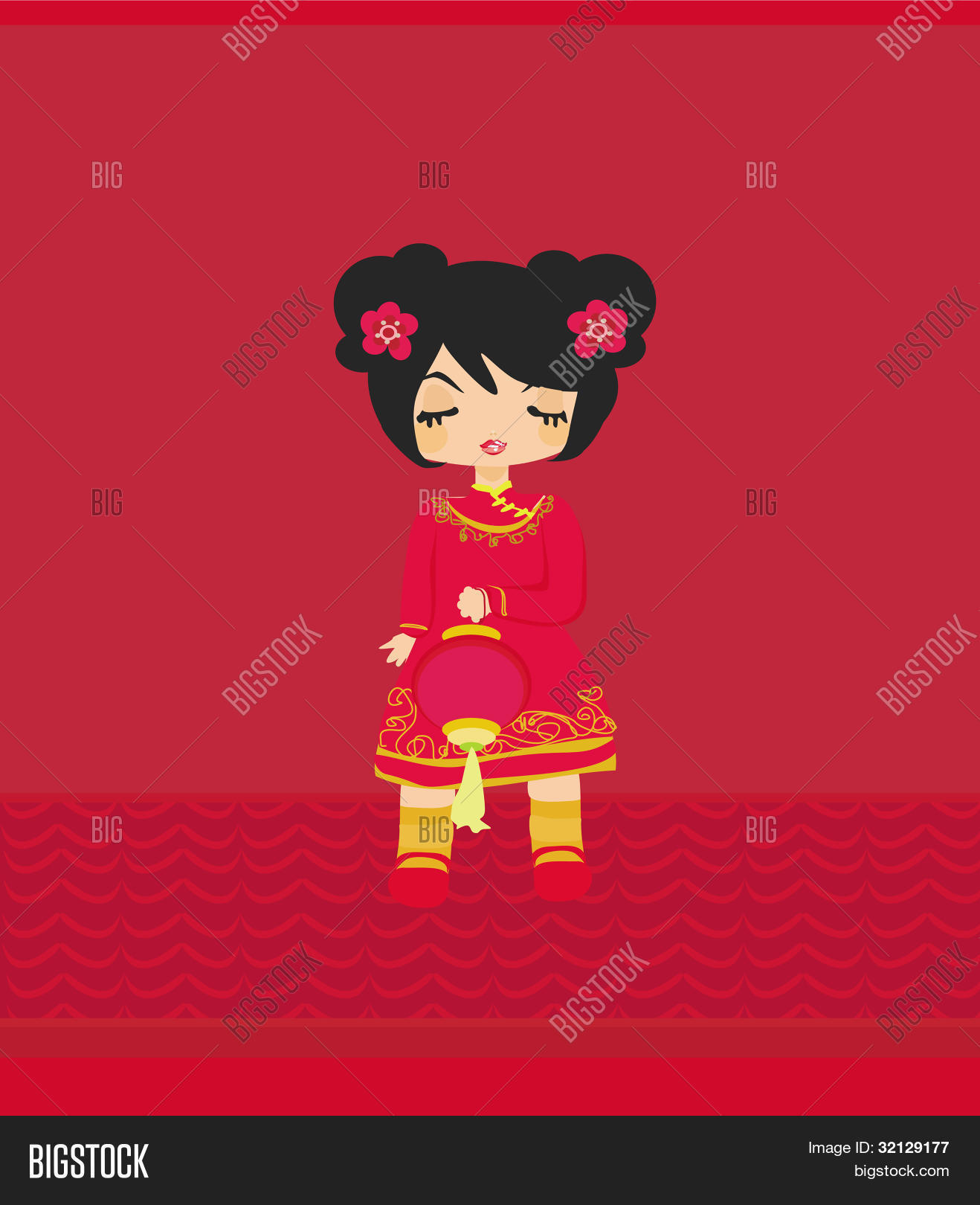 Beautiful Asian Girl Vector & Photo (Free Trial) | Bigstock