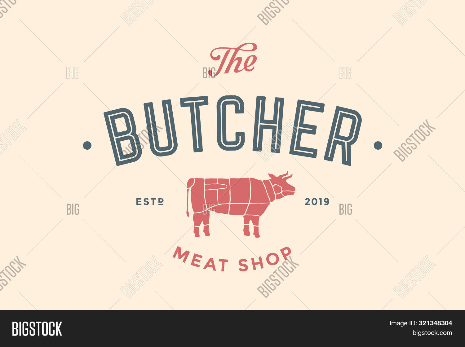 Emblem Butchery Meat Image & Photo (Free Trial) | Bigstock