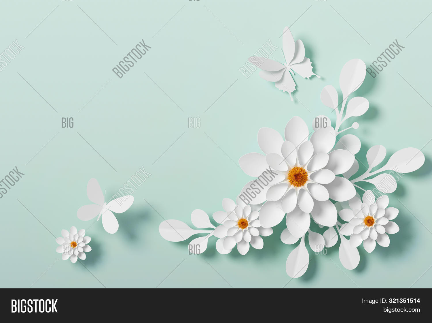 Flower Paper Style, Image & Photo (Free Trial) | Bigstock