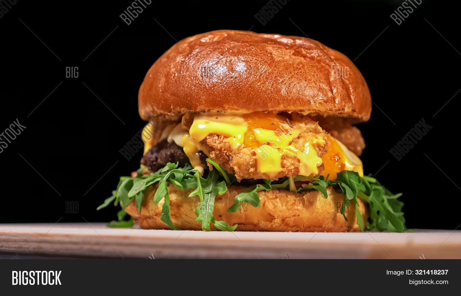 Craft Burger Cooking Image & Photo (Free Trial) | Bigstock