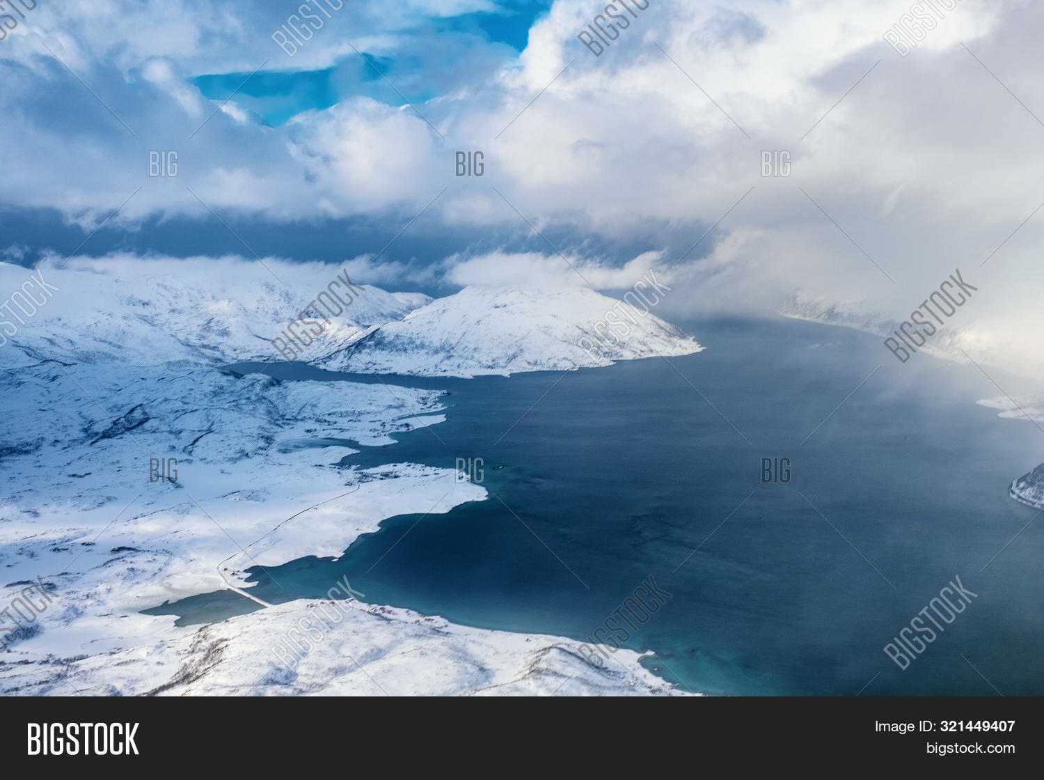 Aerial View Snowy Image & Photo (Free Trial) | Bigstock