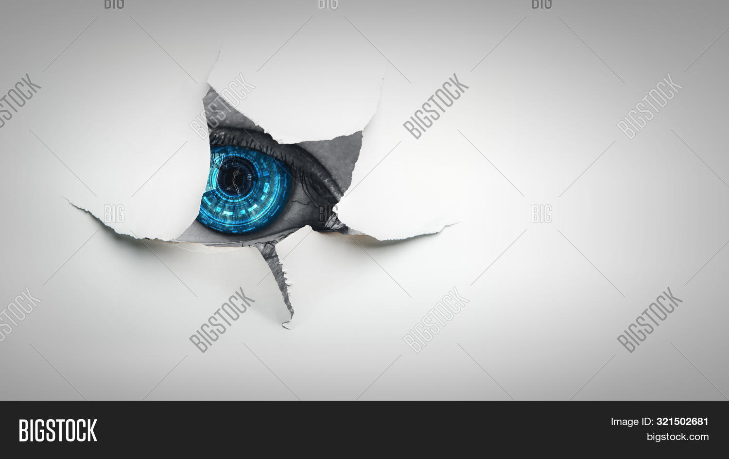 Eye Hole Torn Paper Image & Photo (Free Trial) | Bigstock