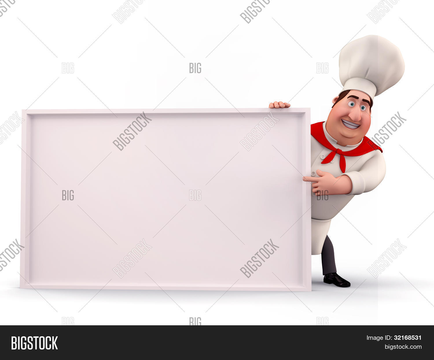 Happy Chef Pointing Image & Photo (Free Trial) | Bigstock