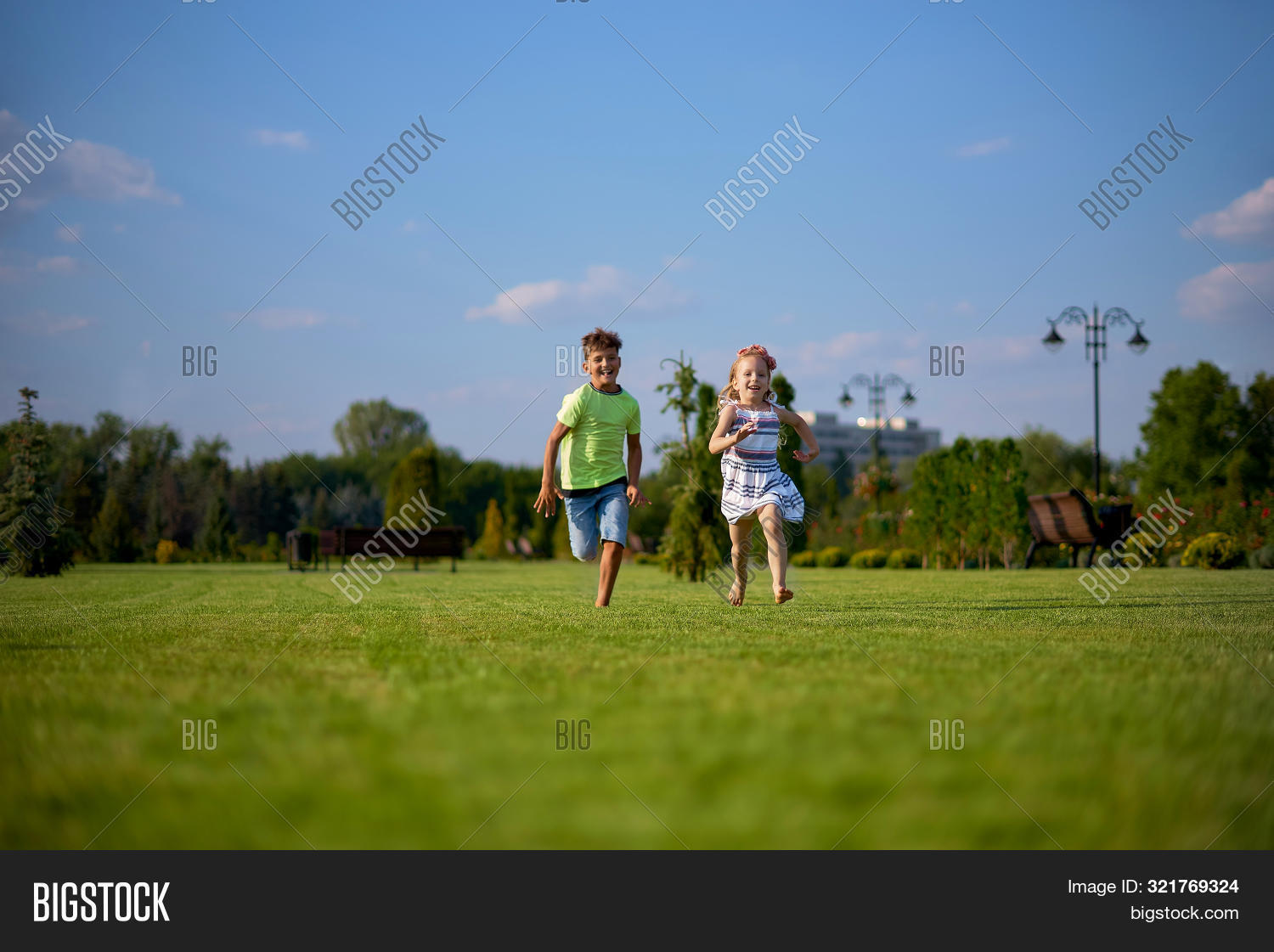 Two Happy Little Kids Image & Photo (Free Trial) | Bigstock
