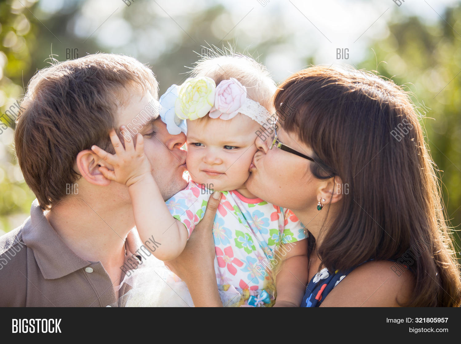 Happy Parents Kissing Image & Photo (Free Trial) | Bigstock