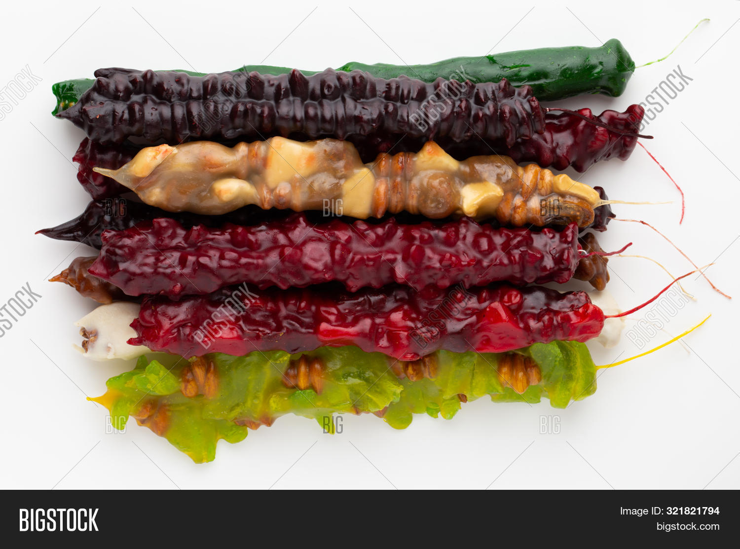 Churchkhela On White Image & Photo (Free Trial) | Bigstock