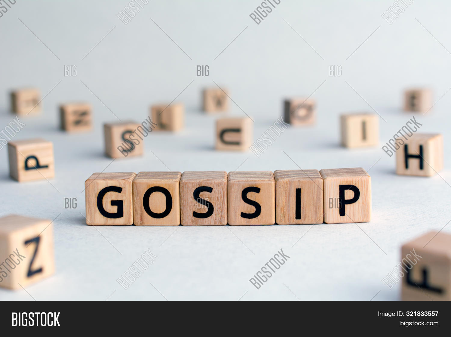 Gossip - Word Wooden Image & Photo (Free Trial) | Bigstock