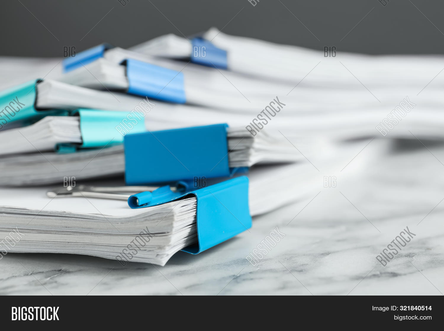 Stack Documents Binder Image & Photo (Free Trial) | Bigstock