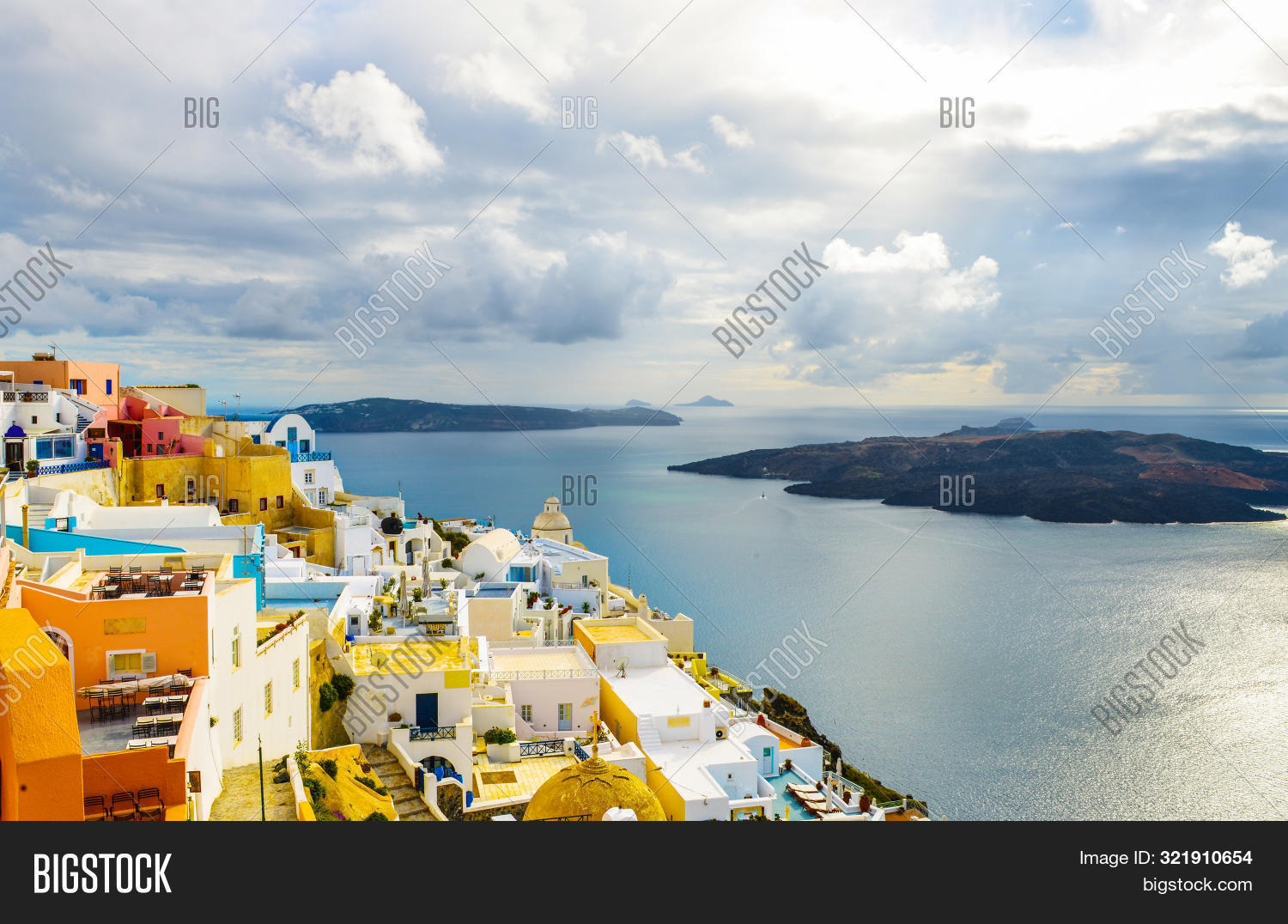 Beautiful Caldera View Image & Photo (Free Trial) | Bigstock
