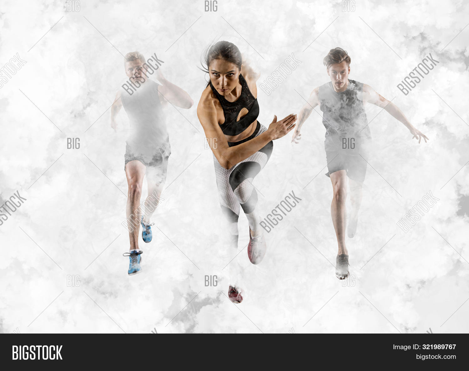 Running Collage. Men Image & Photo (Free Trial) | Bigstock