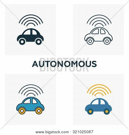Autonomous Icon Set. Vector & Photo (Free Trial) | Bigstock