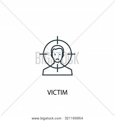 Victim Concept Line Vector & Photo (Free Trial) | Bigstock