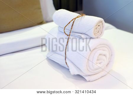 Roll Towels Tied By Image & Photo (Free Trial) | Bigstock