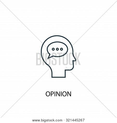 Opinion Concept Line Vector & Photo (Free Trial) | Bigstock