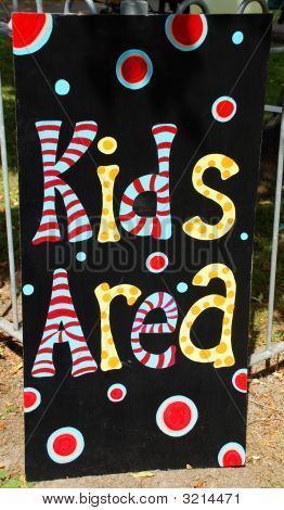 Kids Play Area Sign Image & Photo (Free Trial) | Bigstock