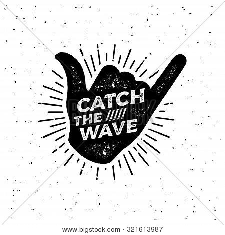 Catch Wave Black Vector & Photo (Free Trial) | Bigstock