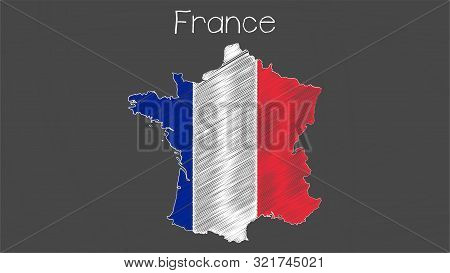 France Map Flag Vector & Photo (Free Trial) | Bigstock