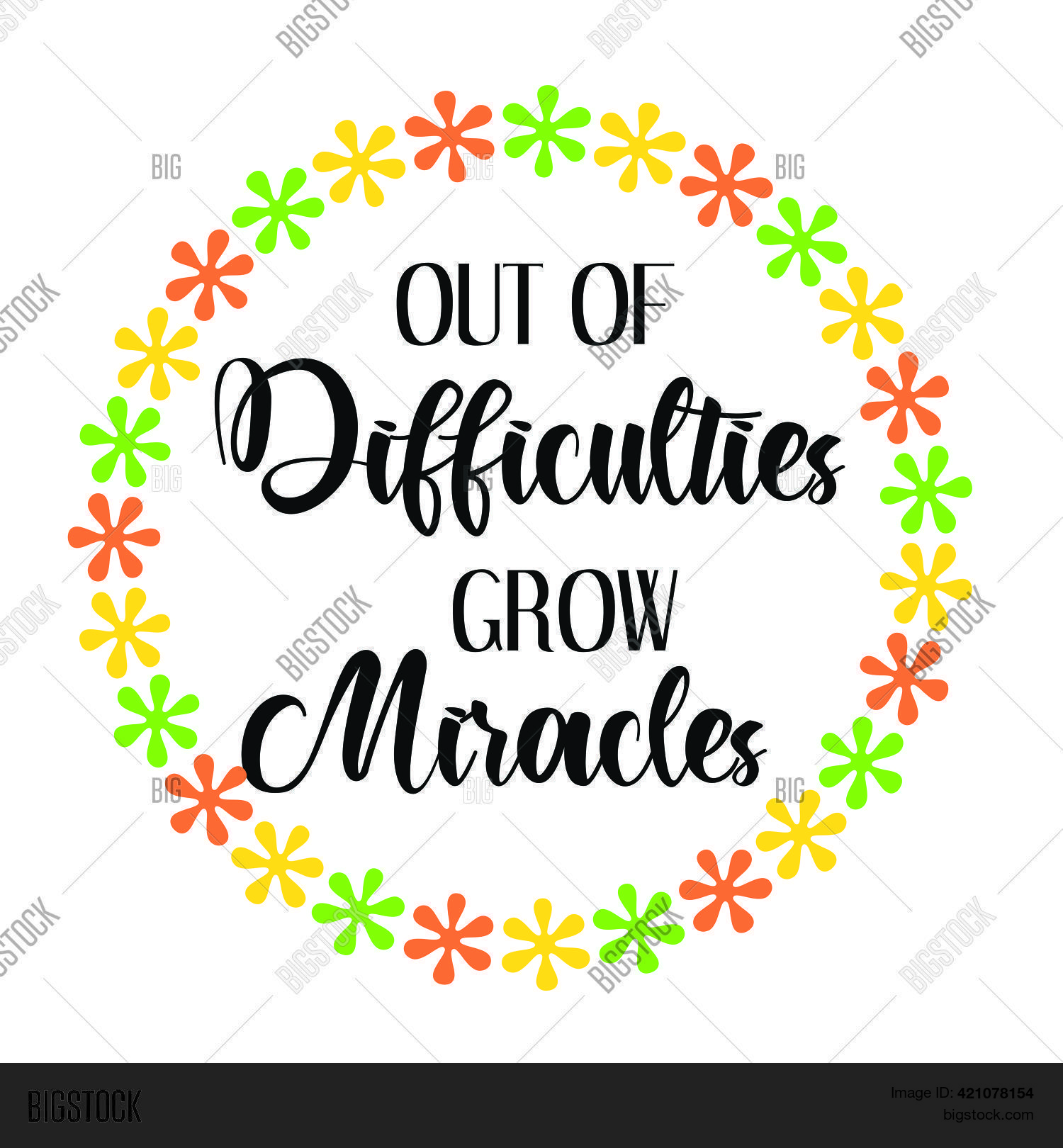 Out Difficulties Grow Vector & Photo (Free Trial) | Bigstock
