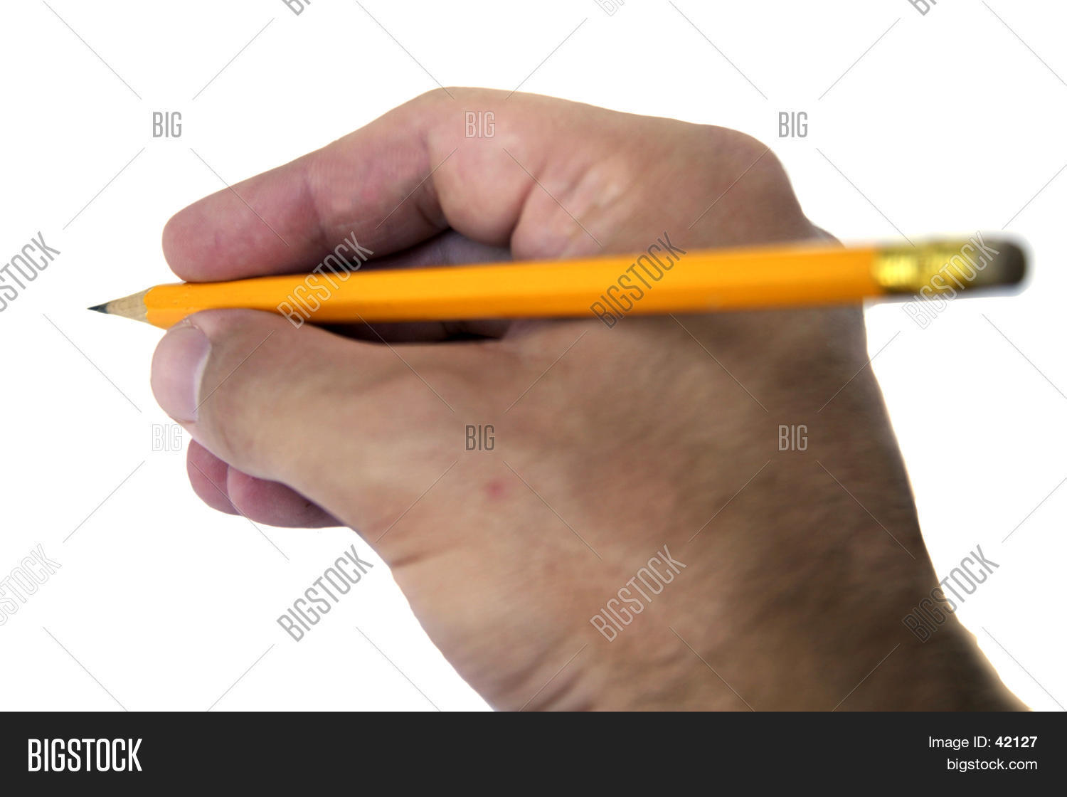 Hand Holding Pencil Image & Photo (Free Trial) | Bigstock