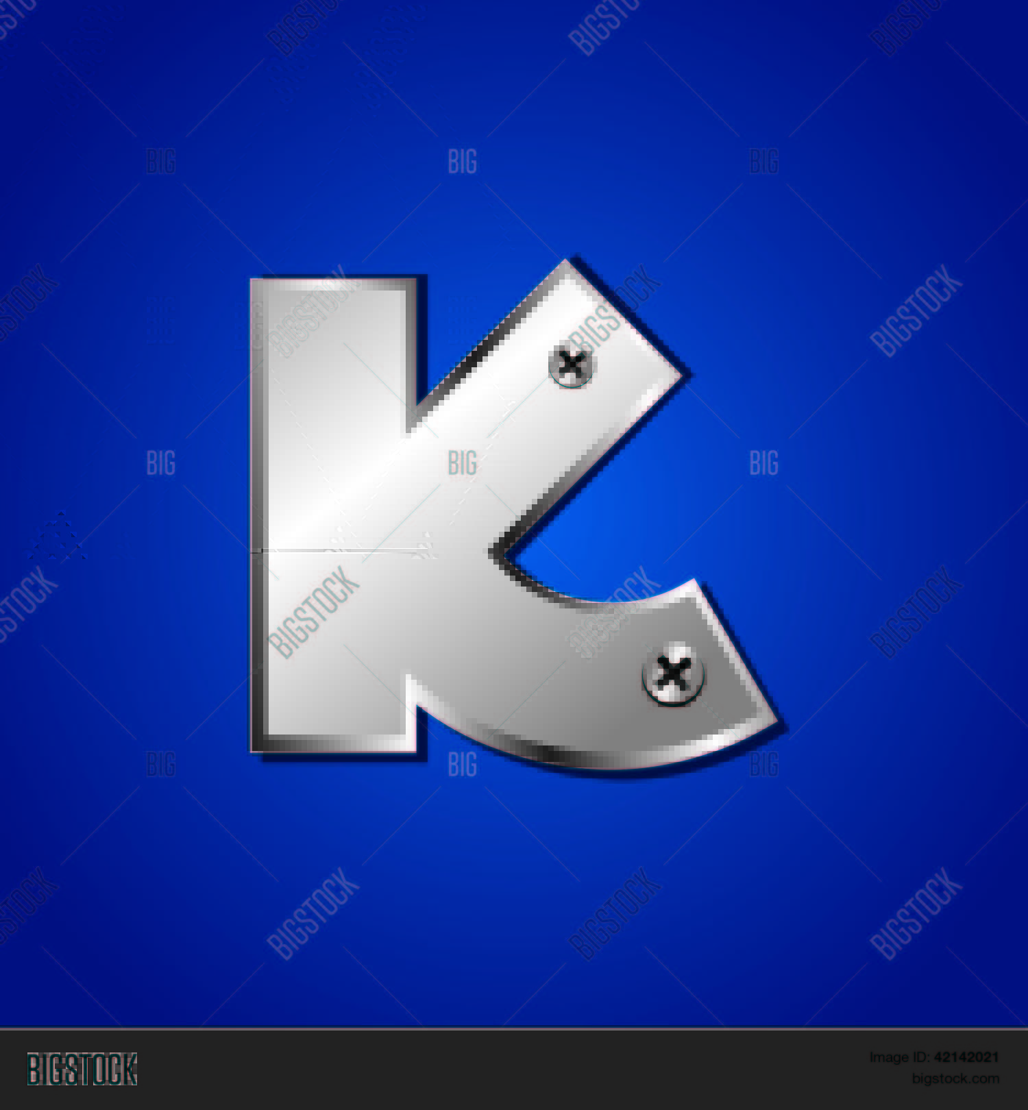 Blue Metallic Fonts Vector & Photo (Free Trial) | Bigstock