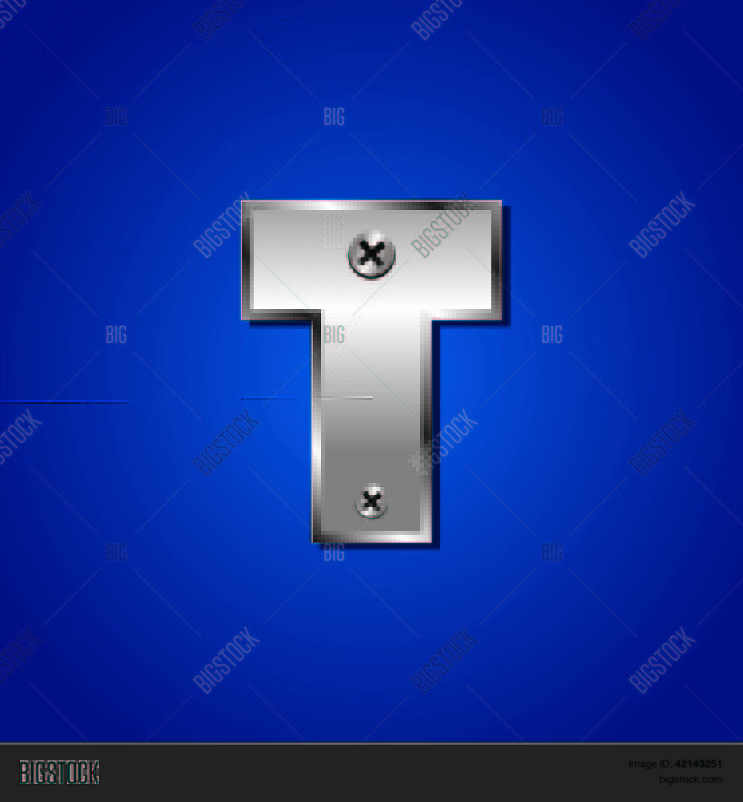 Blue Metallic Fonts Vector & Photo (Free Trial) | Bigstock