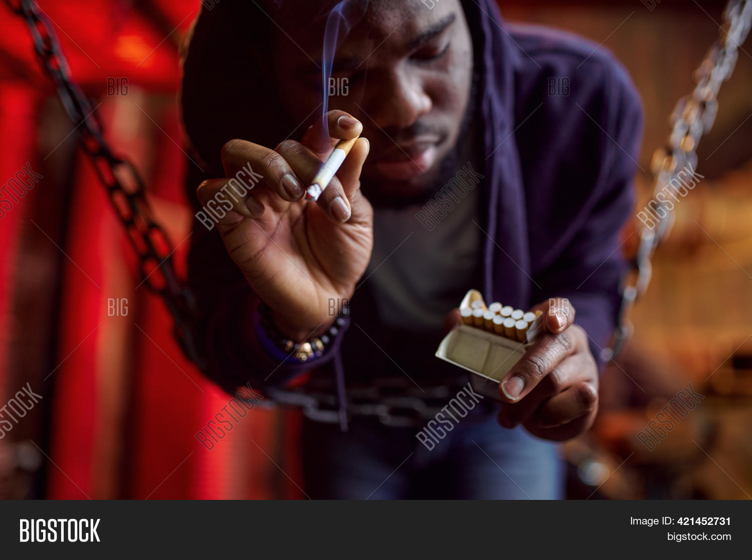 Drug Addict Man Smokes Image & Photo (Free Trial) | Bigstock