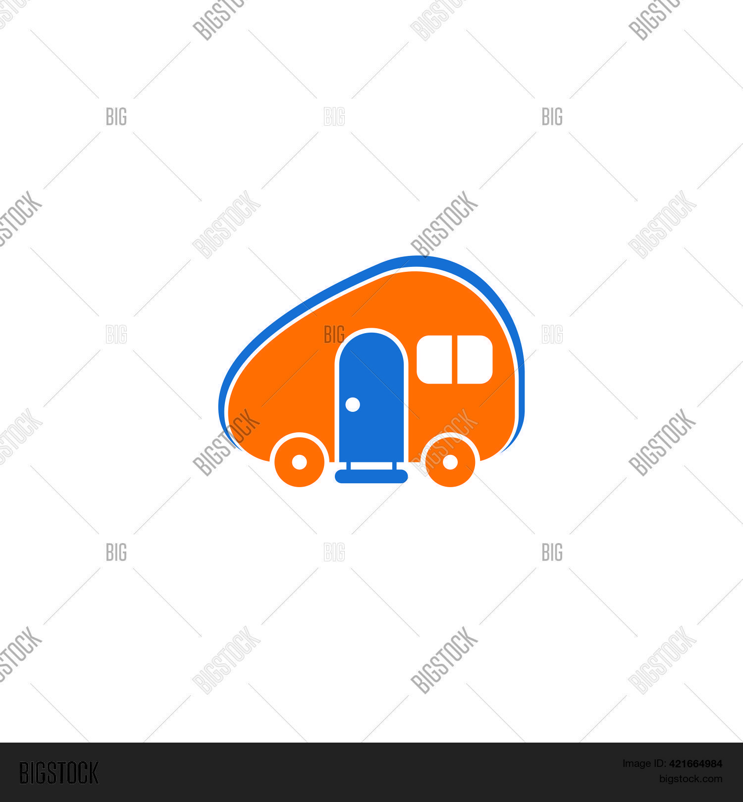 Simple Caravan Mobile Vector & Photo (Free Trial) | Bigstock