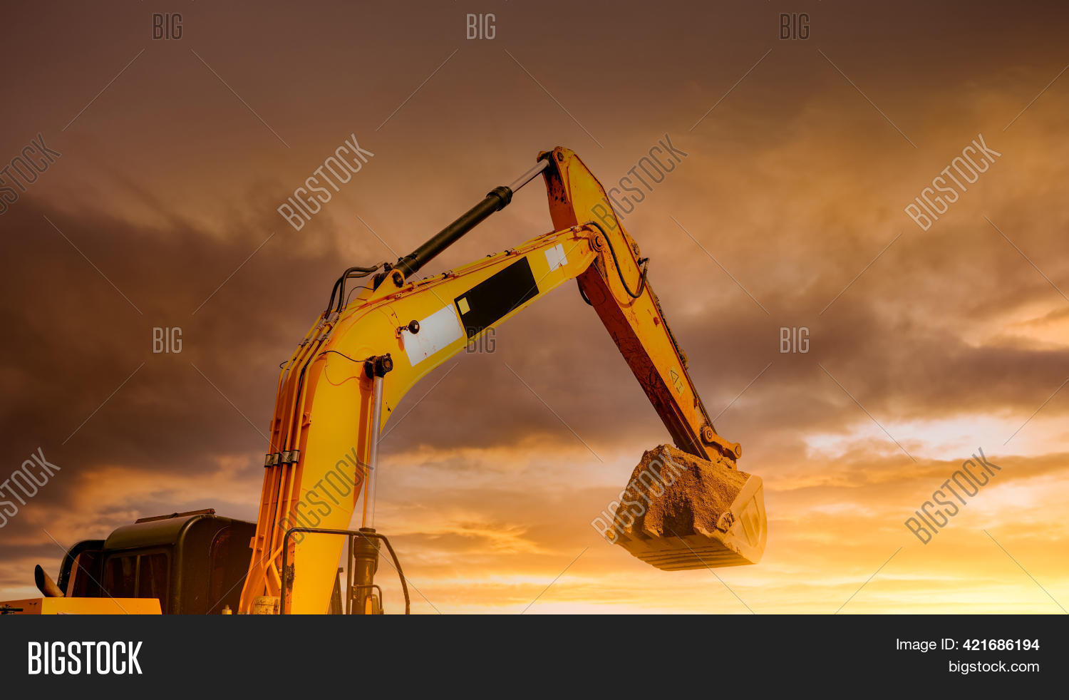 Backhoe Working By Image & Photo (Free Trial) | Bigstock
